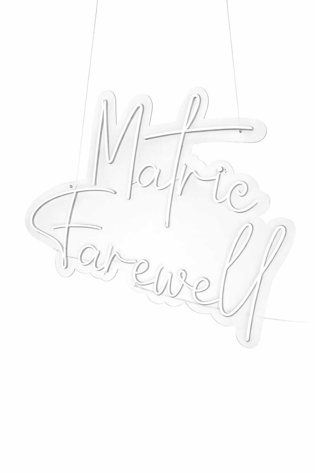 MATRIC FAREWELL NEON SIGN | Elegance Events & Décor