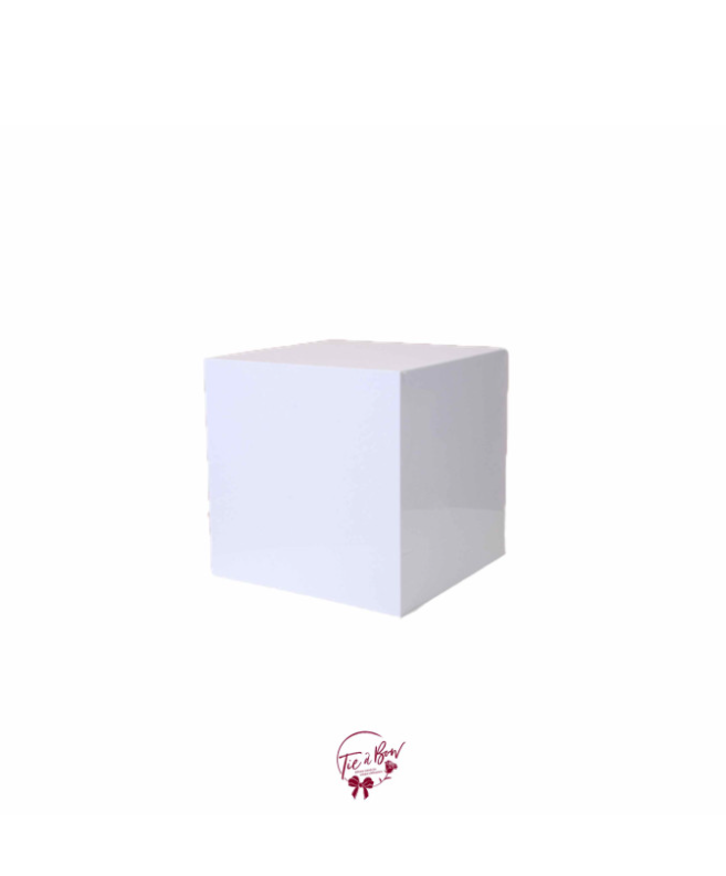 Pure White Acrylic Riser 12in x10in x10in (Box) | Tie a Bow Rentals