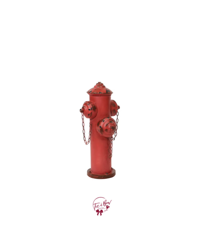 Fire Hydrant in Red Floor Prop | Tie a Bow Rentals