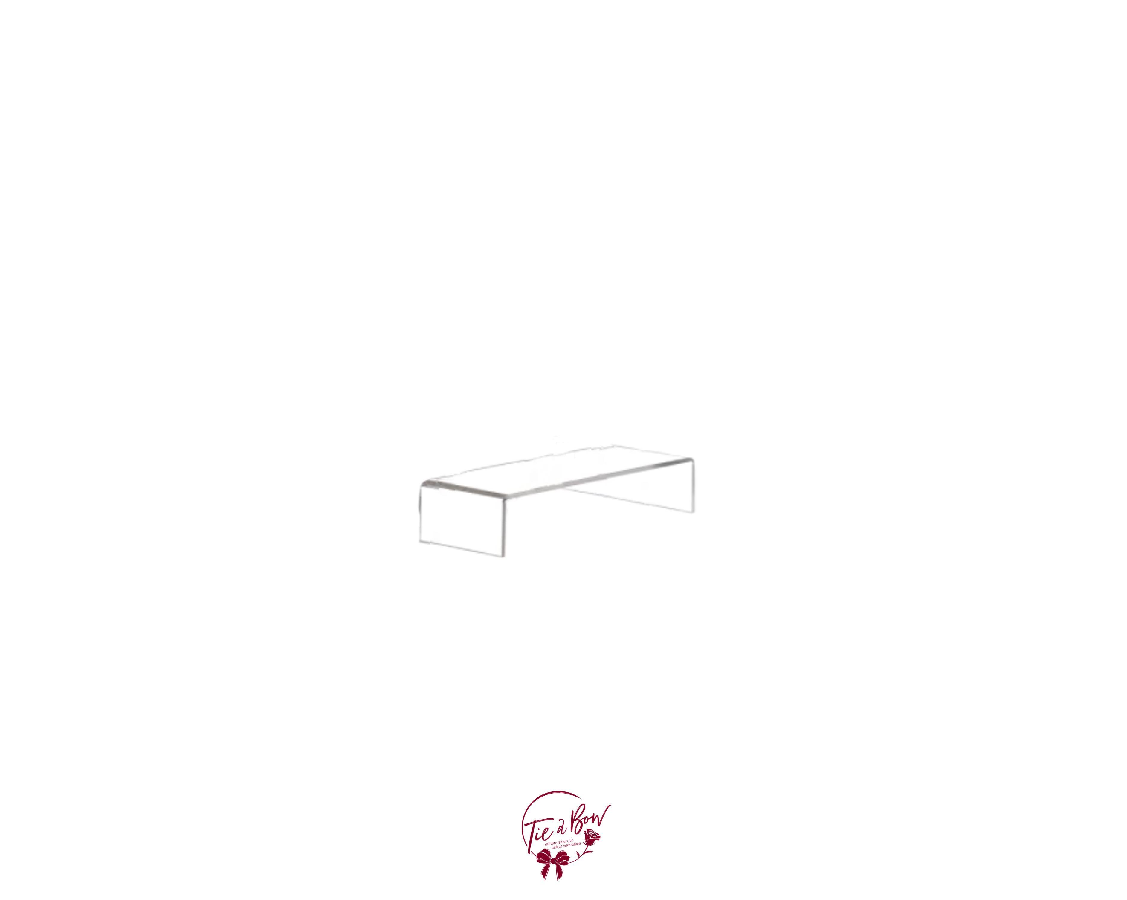 Slim Acrylic Riser (Short) | Tie a Bow Rentals
