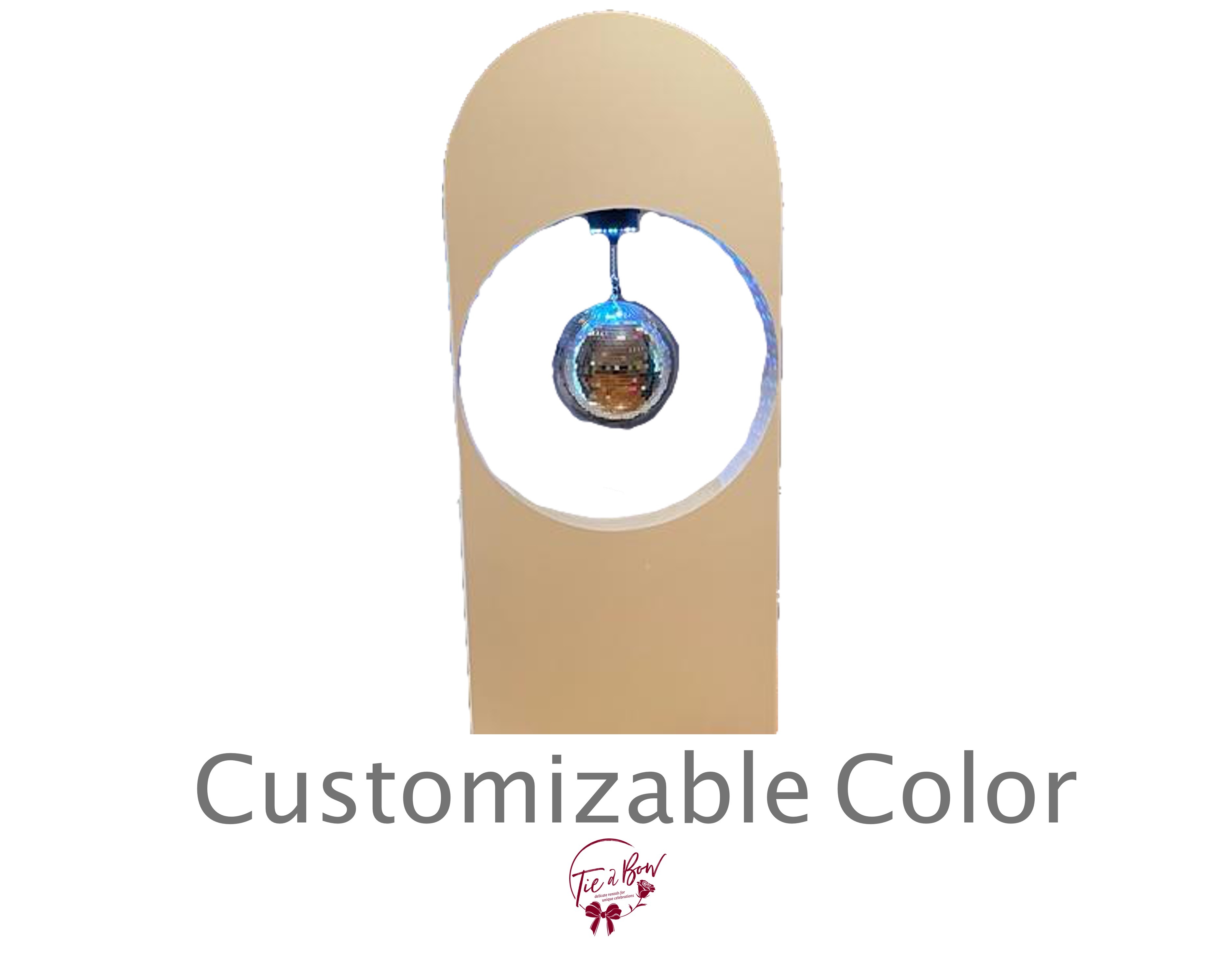Customizable Backdrop with Rotating Disco Ball | Tie a Bow Rentals