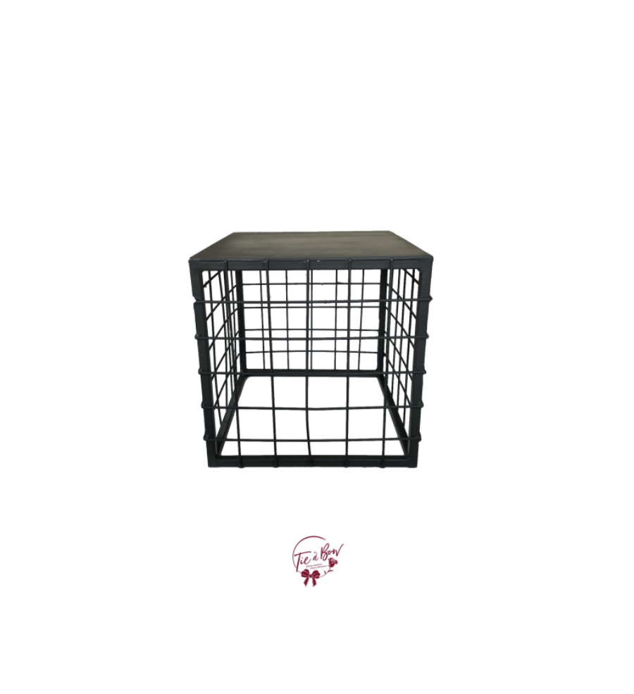 Black Metal Mesh Riser | Tie a Bow Rentals
