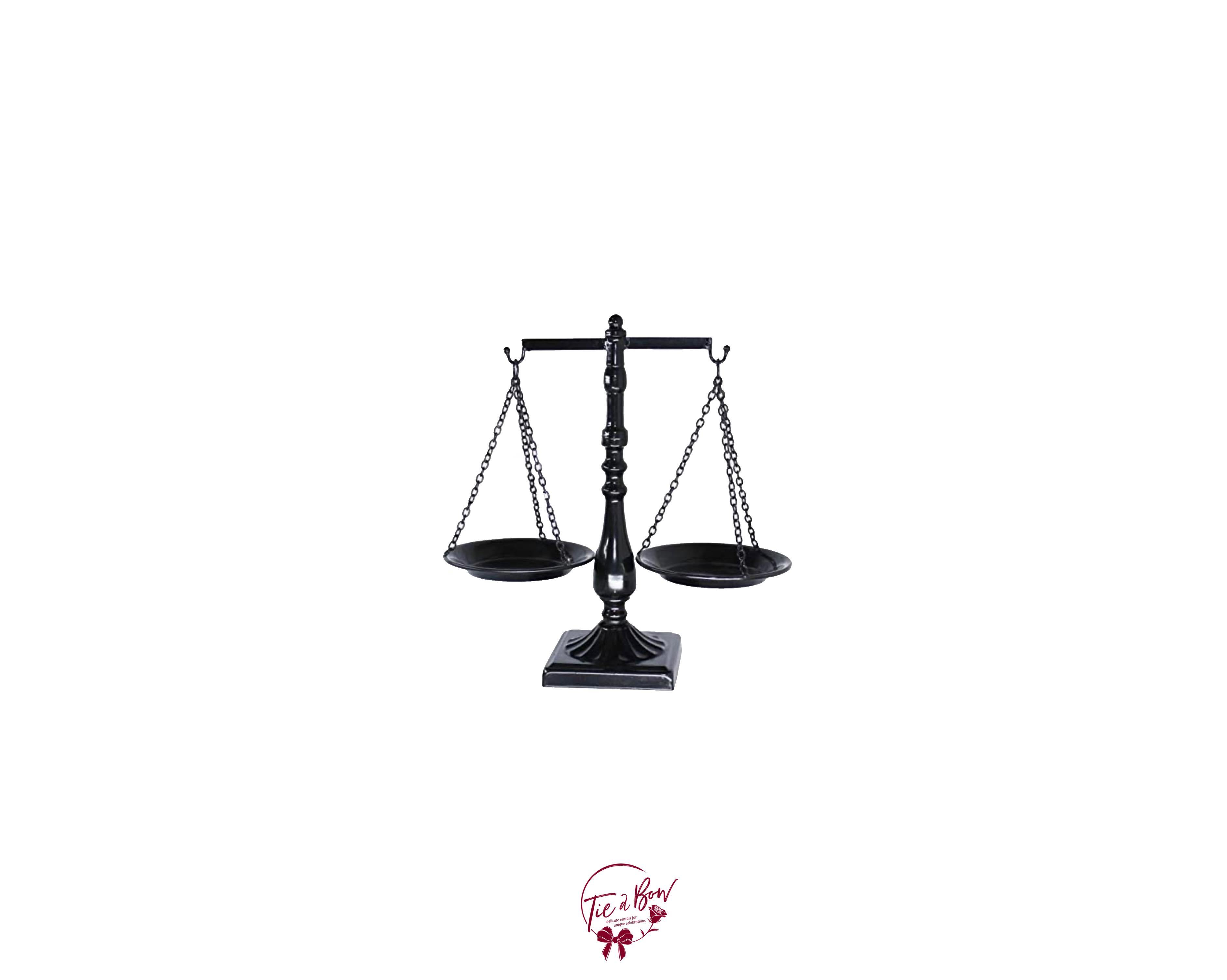 Scale of Justice | Tie a Bow Rentals