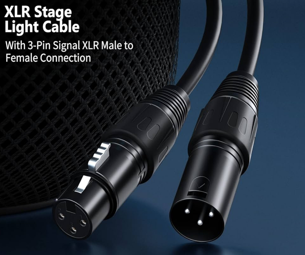 XLR/DMX Lighting Cables | Knot & Timber Rentals