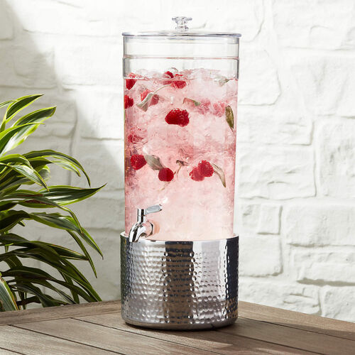Captivate Event Rentals | Acrylic Drink Dispenser with Stand