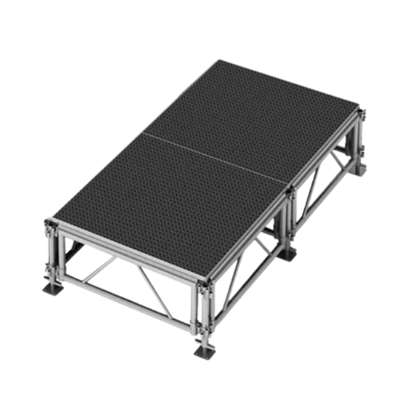 4' x 8' ALL-TERRAIN HEIGHT ADJUSTABLE STAGE SYSTEM | Audio Stage Gear