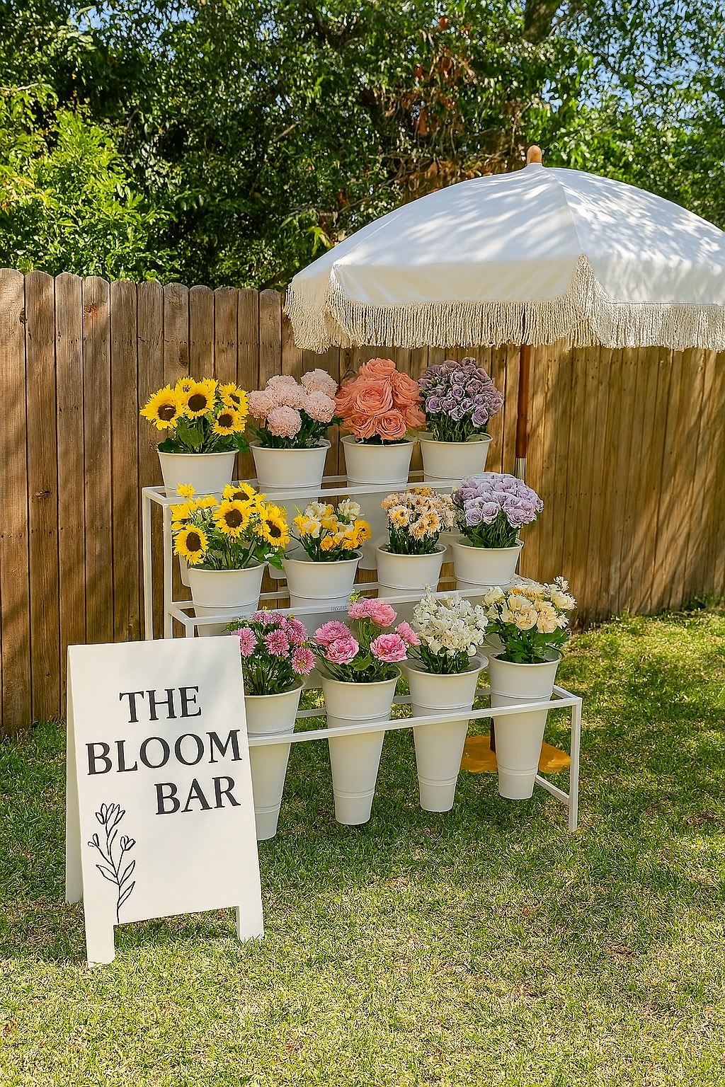 Bloom Bar - Flower Bar | Effortless Event Rentals by Erin