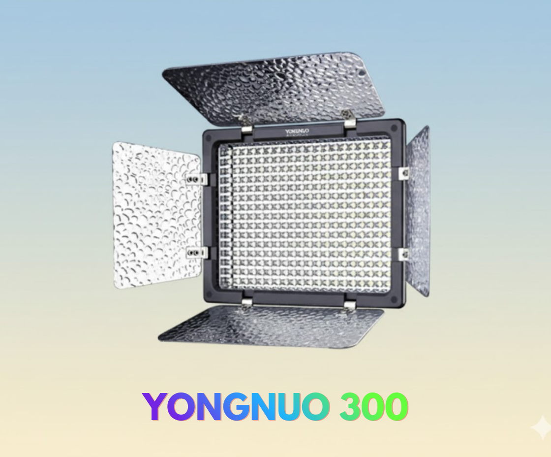 💡KIT Luz de Camara YONGNUO 300 a batería | INDIE Rental