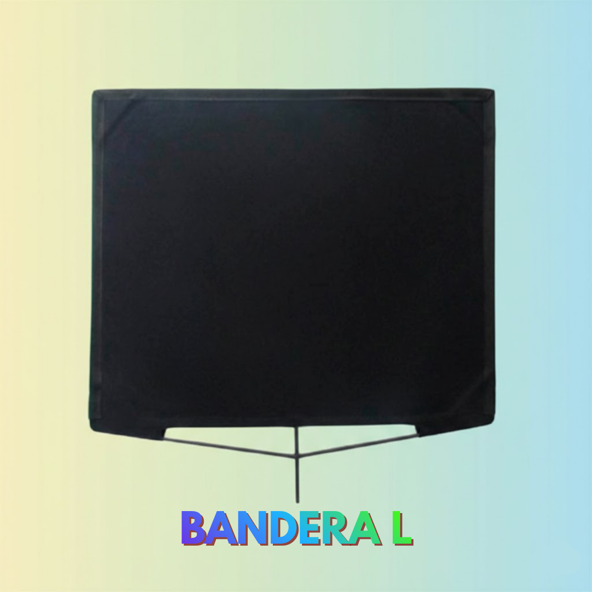 KIT Bandera L negra 1 x 1 metro | INDIE Rental