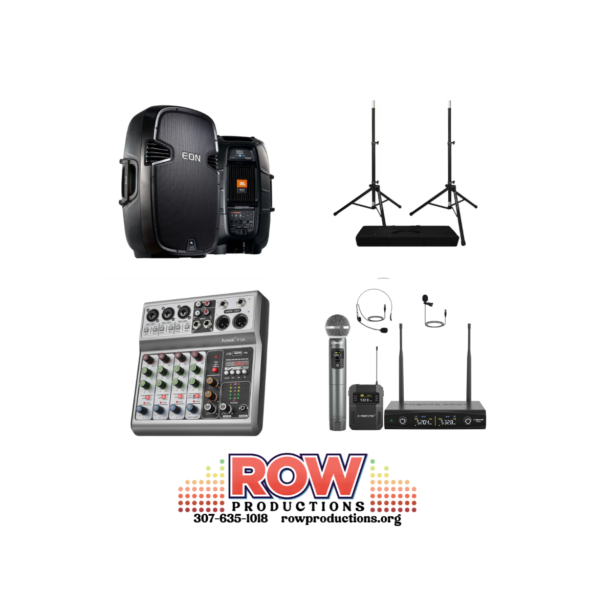 Outudoor/indoor sound package for small events | ROW Productions
