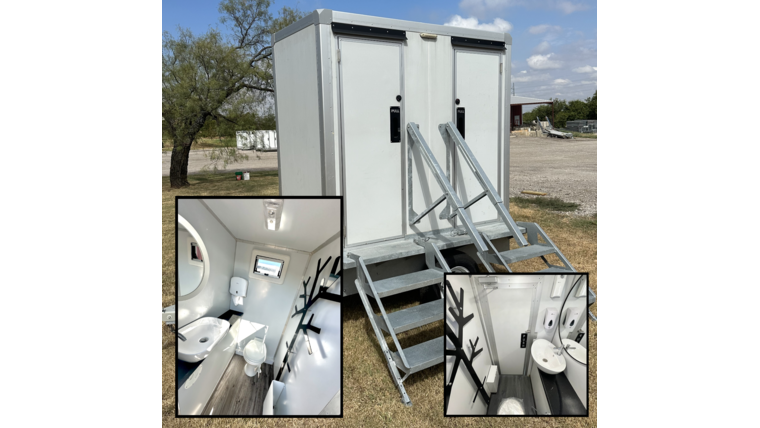 Mini Solar Restroom Trailer | Simmpley Event-Party Rentals |Tents ...
