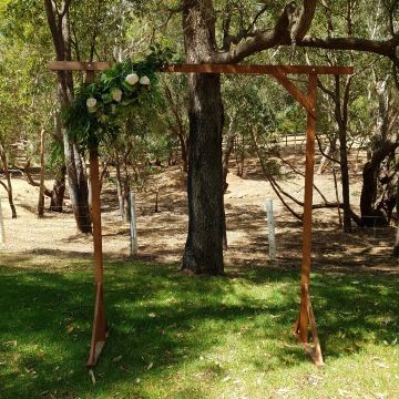 Thin Wooden Rustic Arbour | Little Miss Vintage
