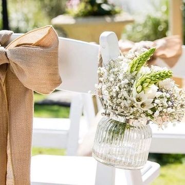 Hessian Chair Sash | Little Miss Vintage