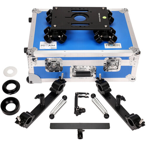Proaim Polaris Portable Camera Dolly Kit w/ low boys and rails | KT ...