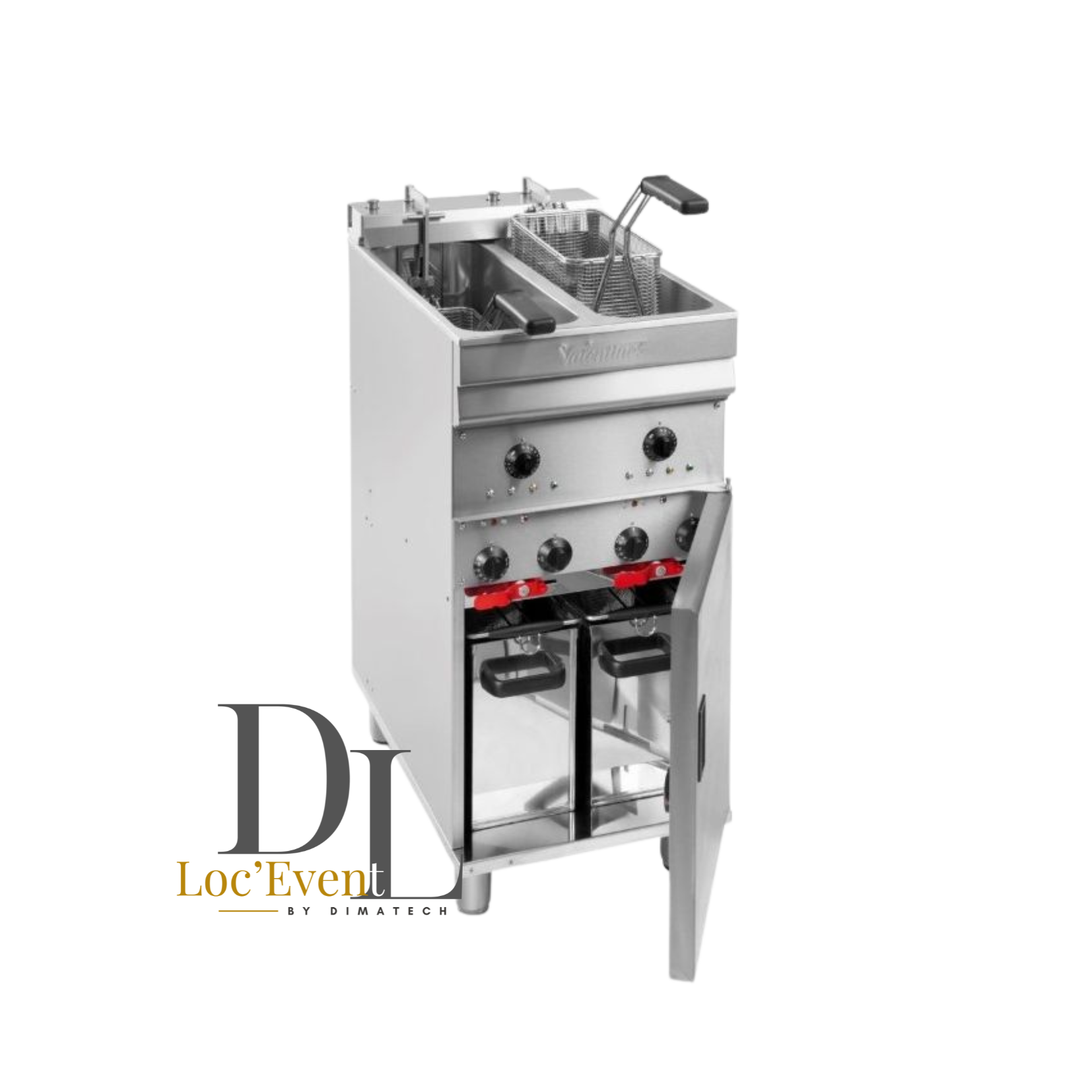 Friteuse électrique Valentine 2 x 7-8 litres | Location de matériel CHR