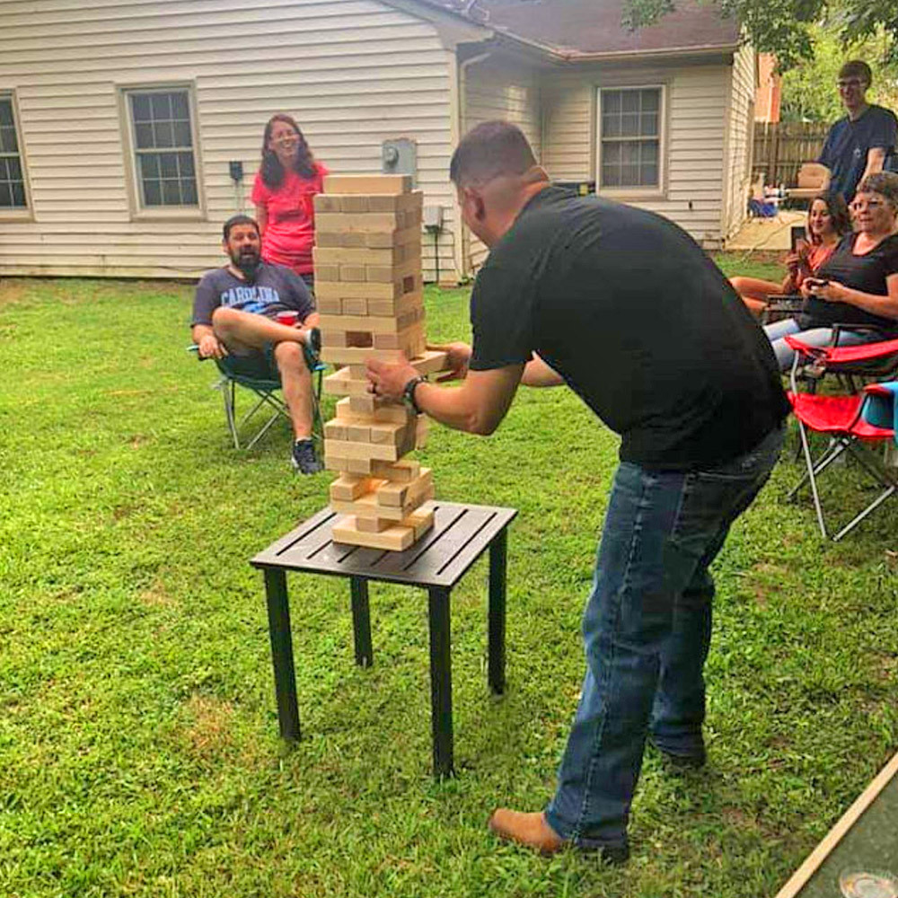 Giant Jenga Toy / Extra Large Jello Shot slot. | Table Tent and Chair ...