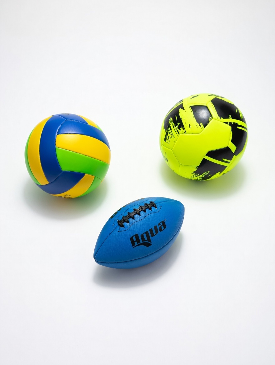 Beach Balls And Games Pack Volleyball Football Soccer Sunny Days