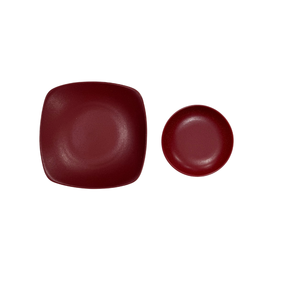 Red Stoneware Plate | Set Party Rentals Kosher Table Decor & Tablescape ...