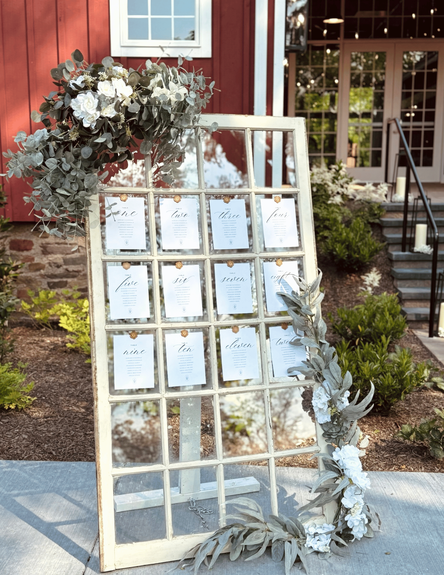 Window Panel Seating Chart Package | Esperte Events
