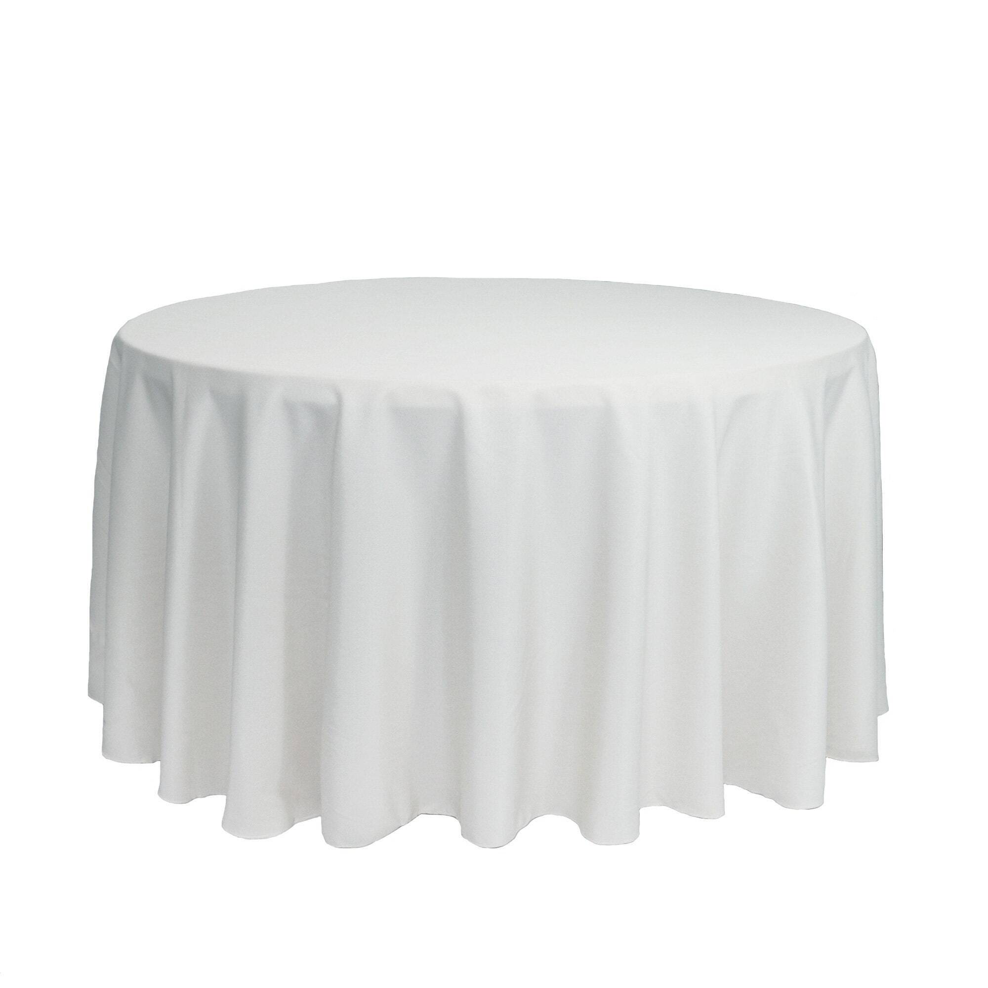 White Round Table Cover | Katsel Rentals