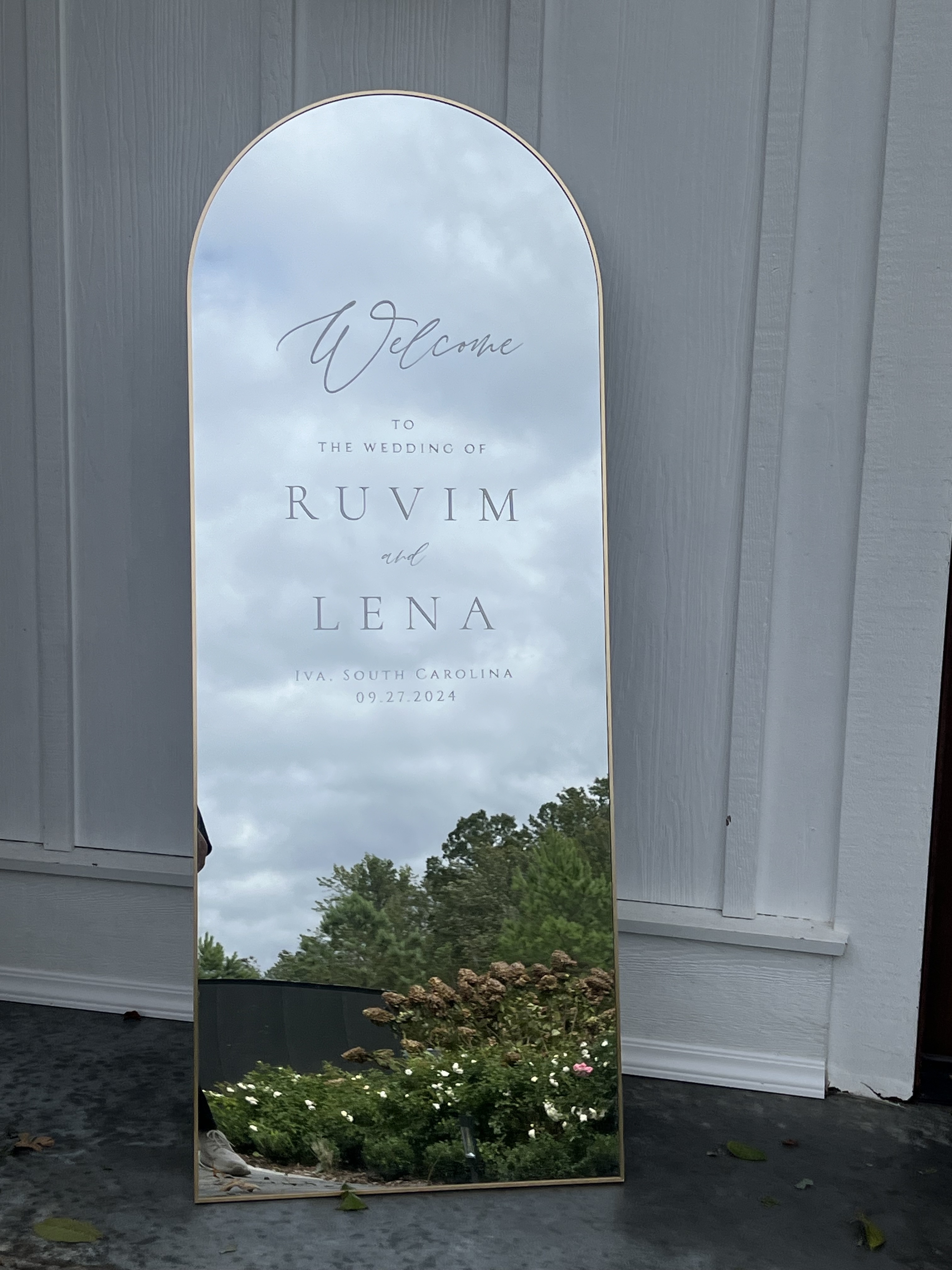 Gold Full Arch Mirror | Katsel Rentals