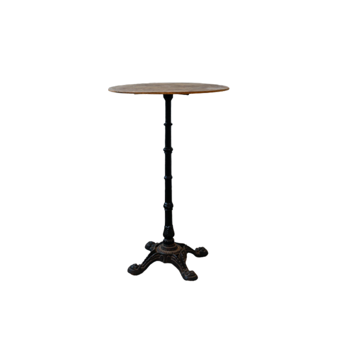 Cast Iron Bar Table with Timber Top | The Event Artists