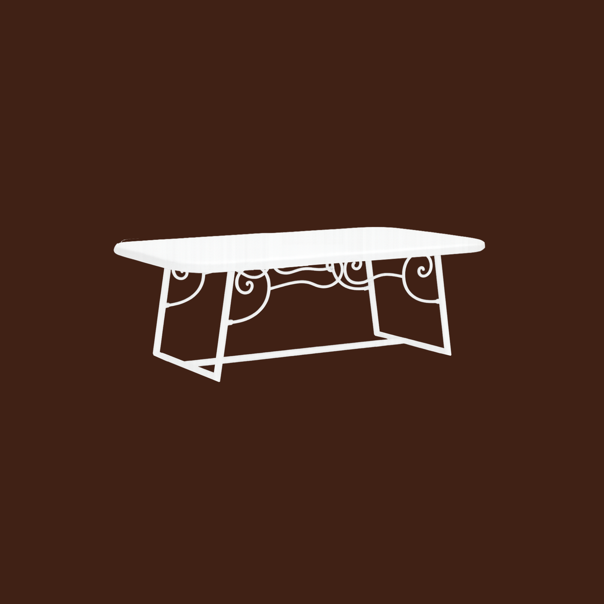 Jessica Coffee Table | Romantic Custom Steel Design | Event Furniture ...