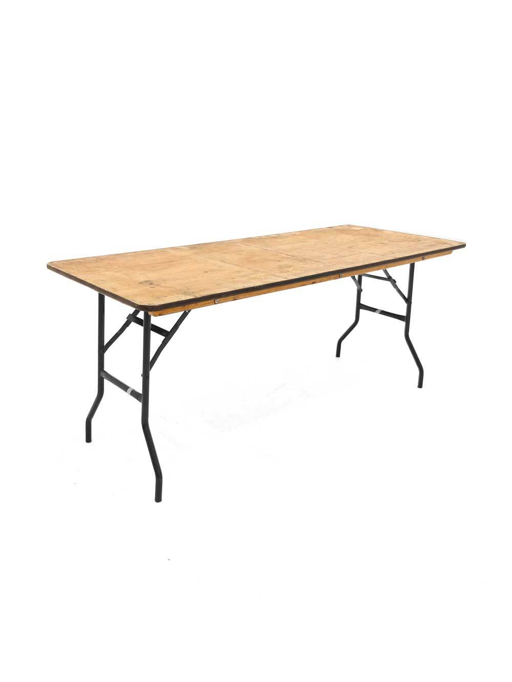 6ft x 2ft 6in Banqueting Trestle Table Hire – Durable Event Furniture ...
