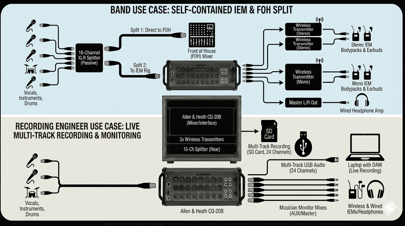Fretsonic IEM usage examples | Wellington IEM and audio gear rental