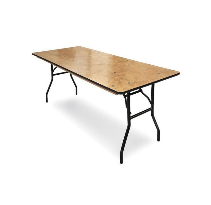 6 ft x 40' Banquet Table | Charm & Luna Party Rentals