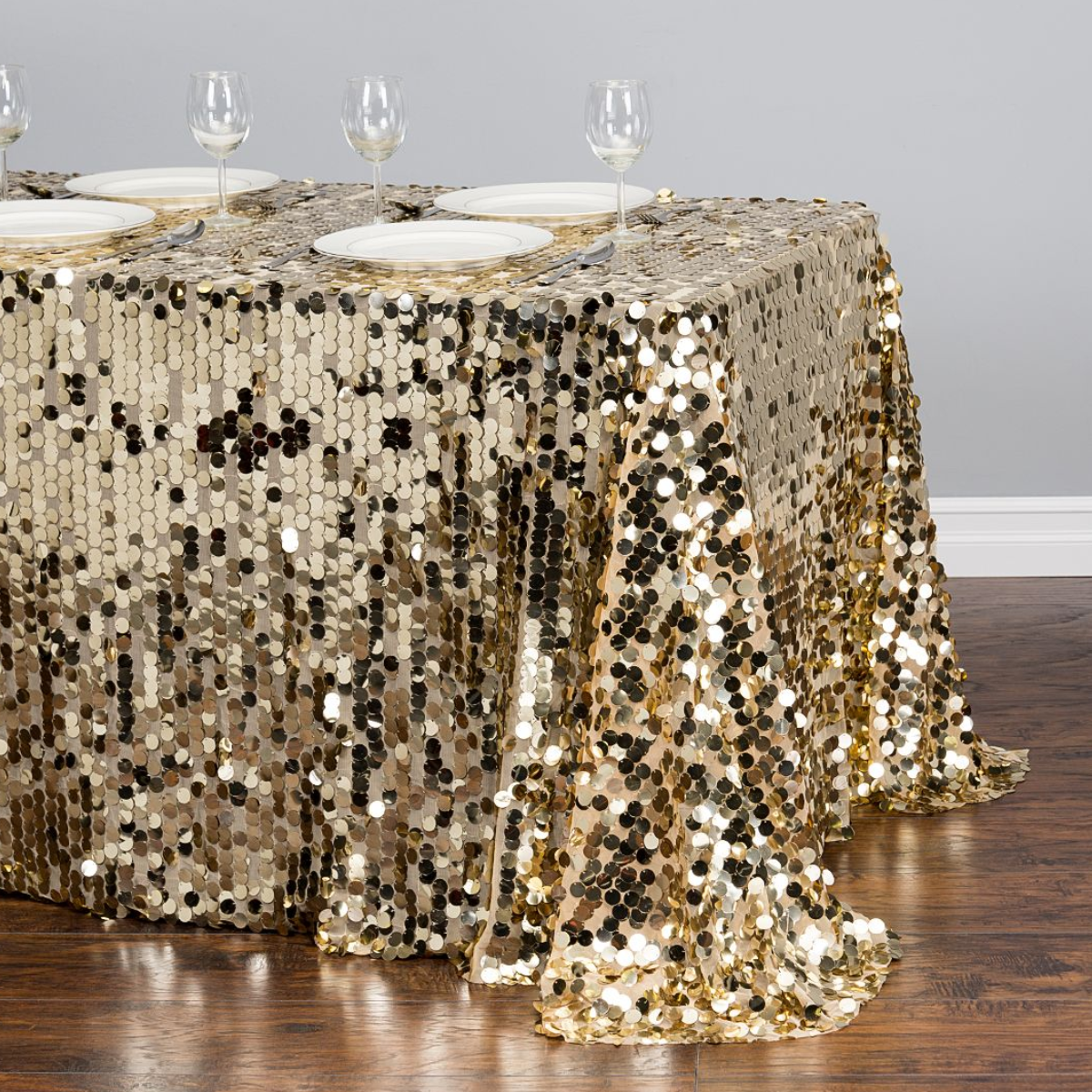 Large Gold Sequin Guest Of Honor Celebrant Table cover 90'x156 ...