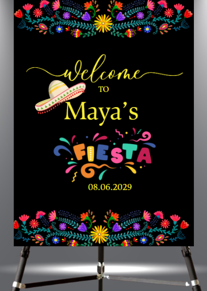 Custom Easel Display Sign- Custom Printed | Cobb Party Event Rentals ...