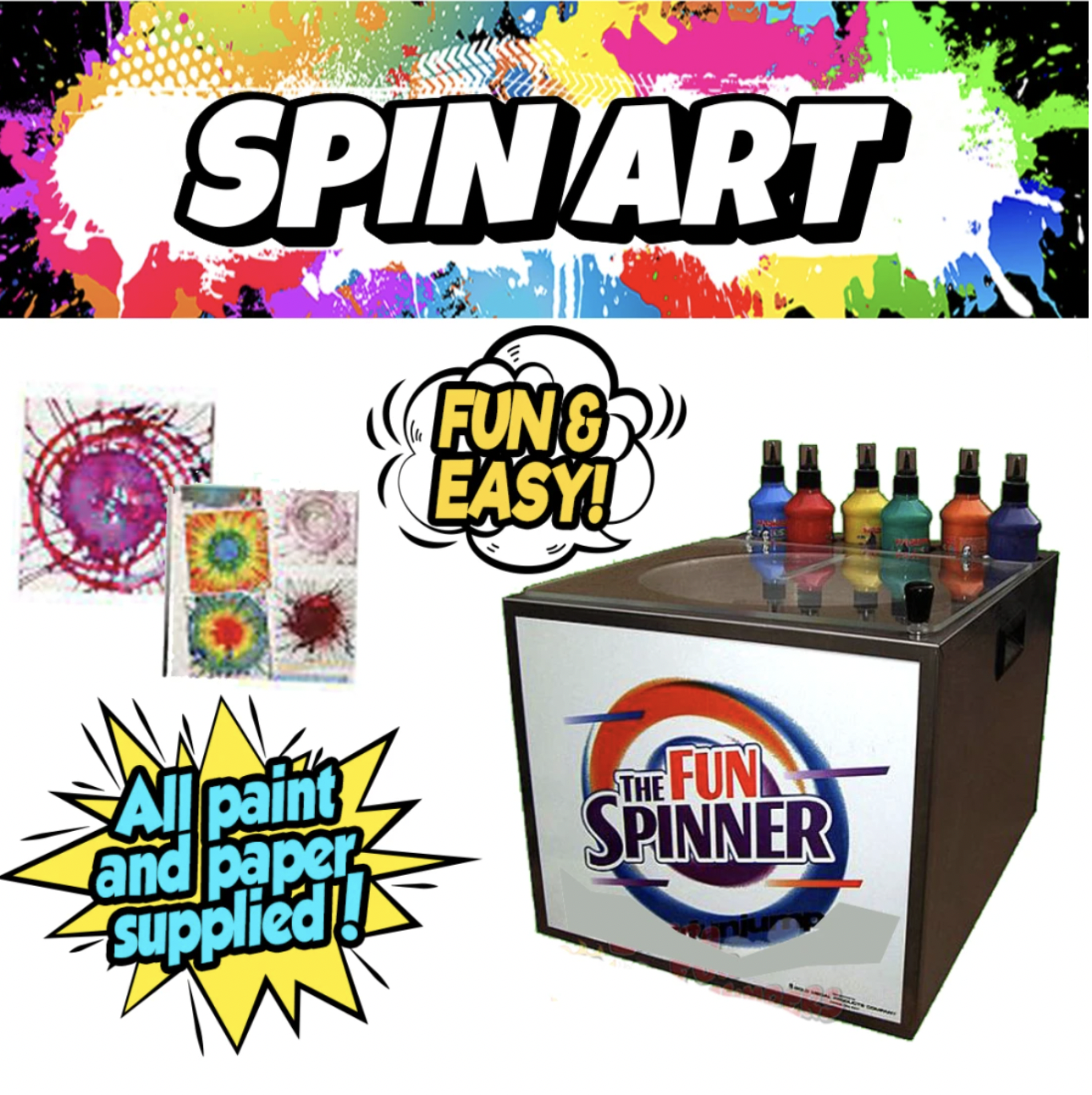 Spin Art | Carnival Guy Party Rentals | Unforgettable Fun in Northeast ...