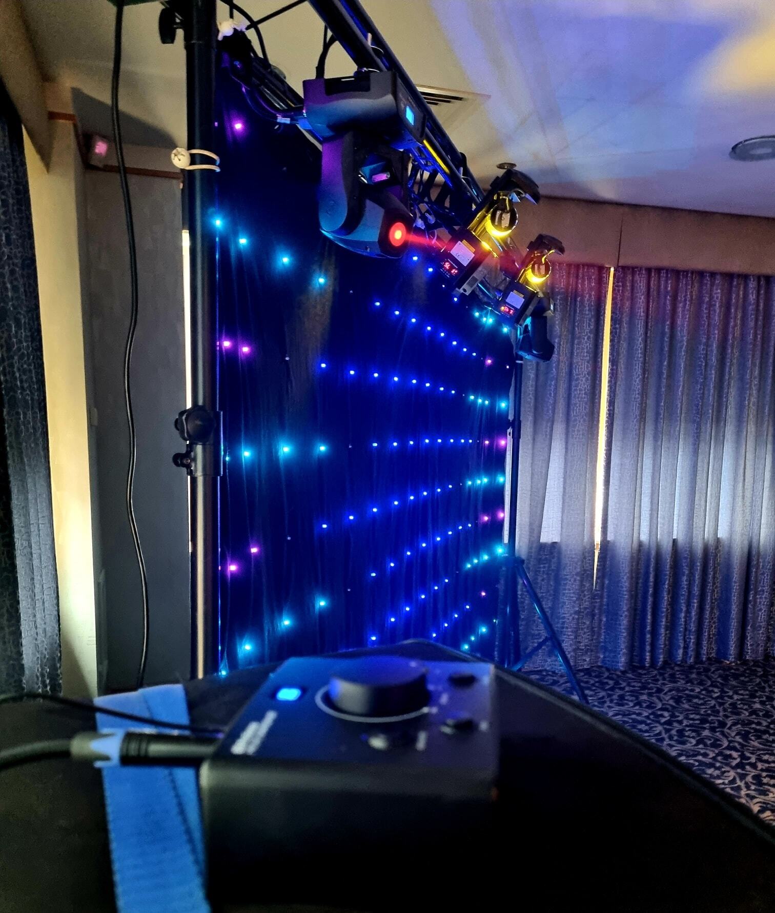 LED Disco Star Cloth & Disco Lights | Event & Marquee Hire ...