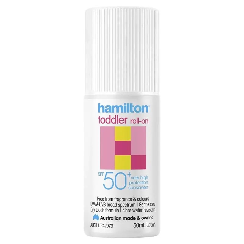 Hamilton Sunscreen SPF 50+ Toddler Roll On 50ml | Bali Kidz Hire