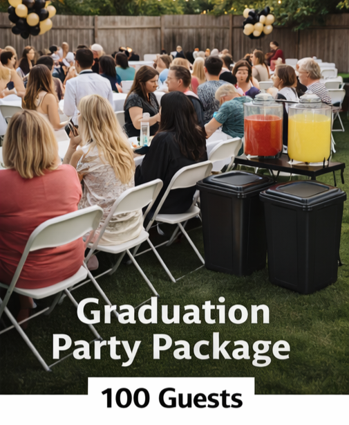 Graduation Party Package – 100 Guests | All The Things Rentals