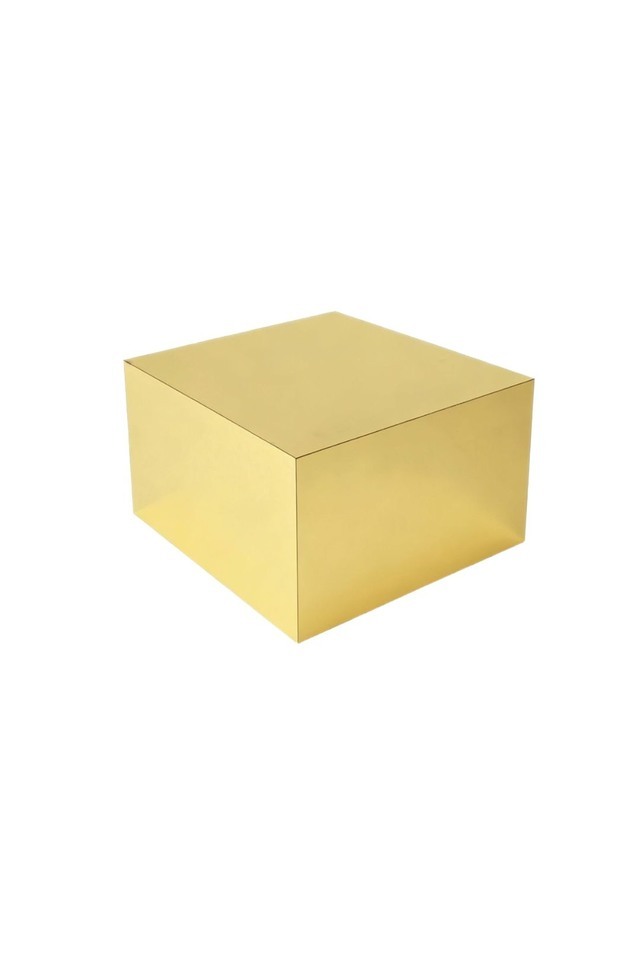 Table Risers/Cake Stands/Small Plinths - Golden | Kalam Party Hire