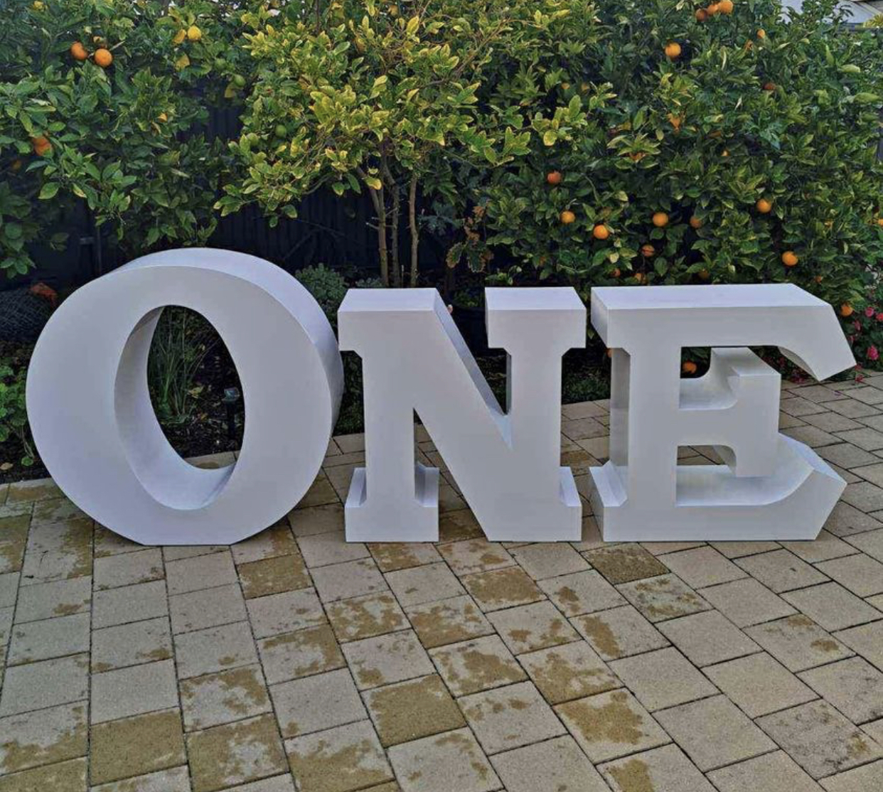 ONE Letter Table (Delivery Item) | Elegant Party Hire Perth | Backdrop ...