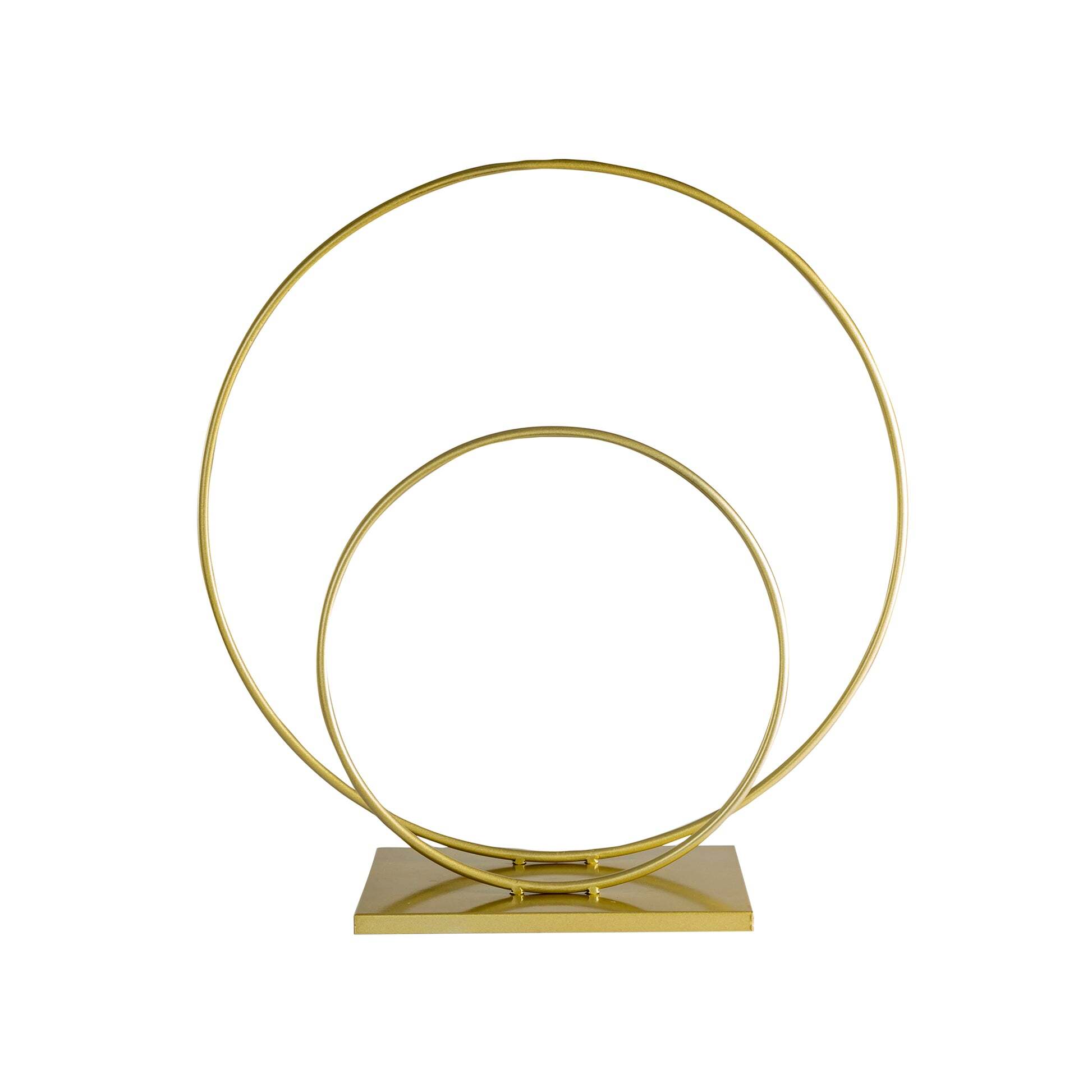 Gold Double Circle Centerpieces | Affinity Event Rentals, LLC
