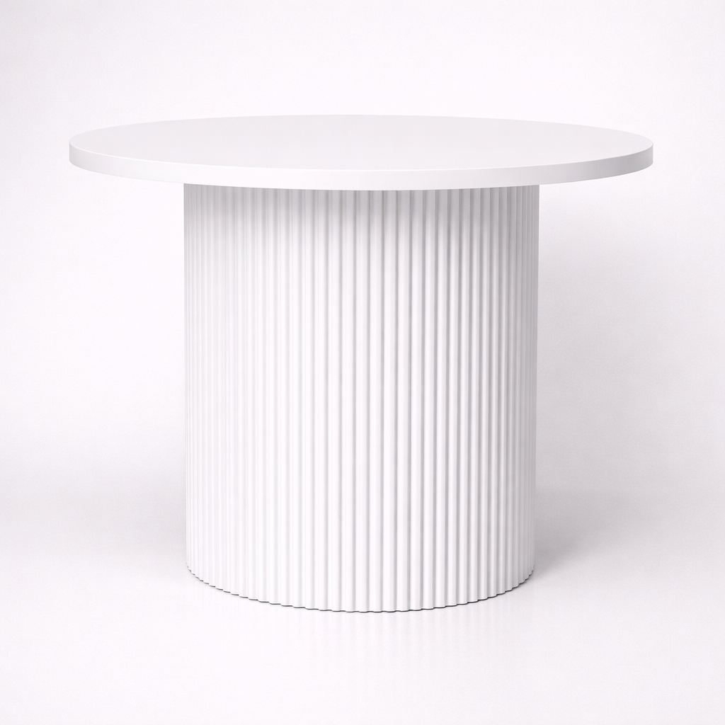 White Round Ripple Table | Getzhire - Party Hire Equipment Perth ...