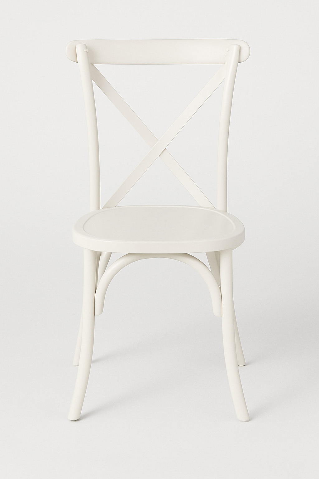 Crossback Wooden White Chair | Getzhire - Party Hire Equipment Perth ...