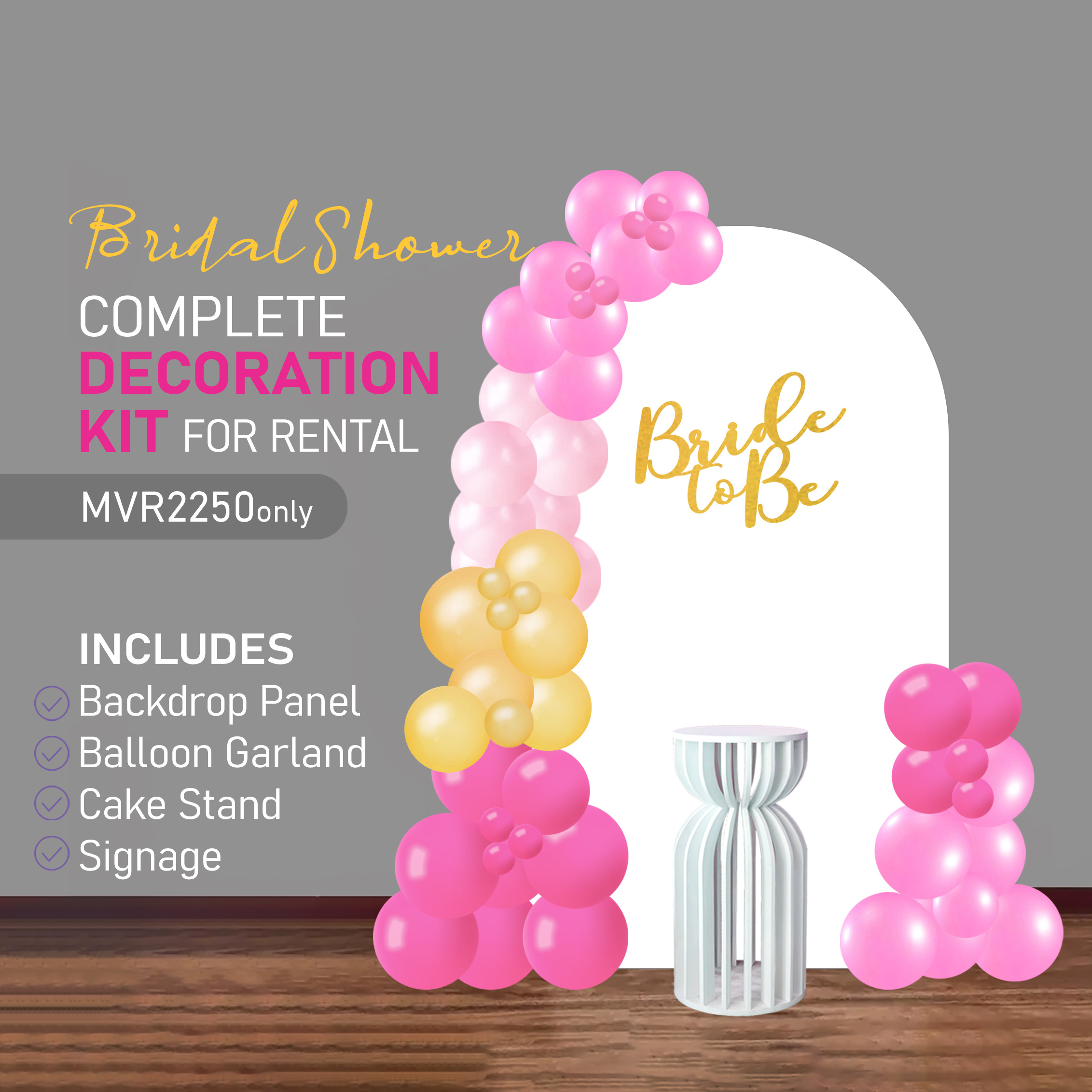 Complete Decoration Setup Kit Bridal Shower | Fari Arts