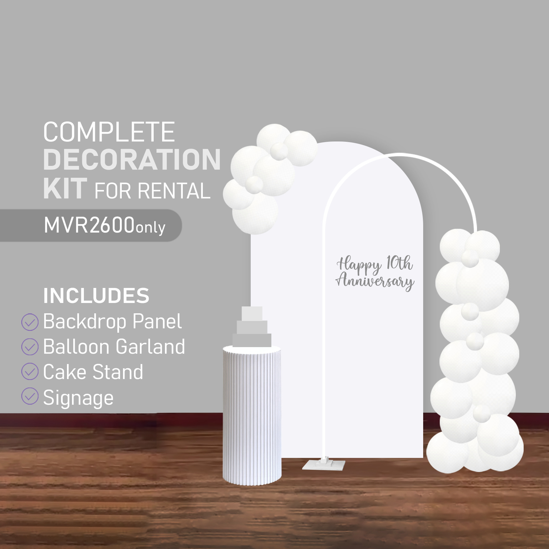 Complete Decoration Setup Kit Anniversary | Fari Arts