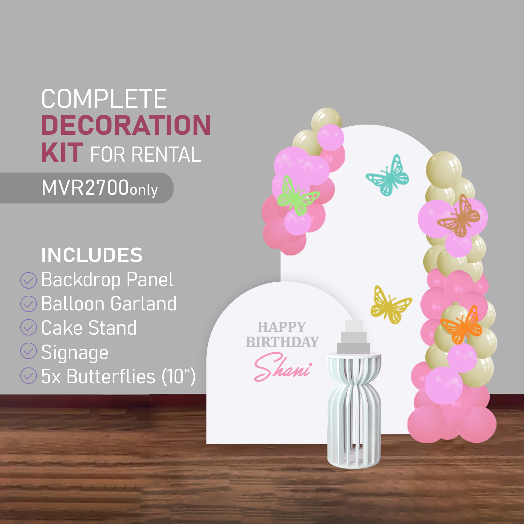 Complete Decoration Setup Kit Butterfly | Fari Arts
